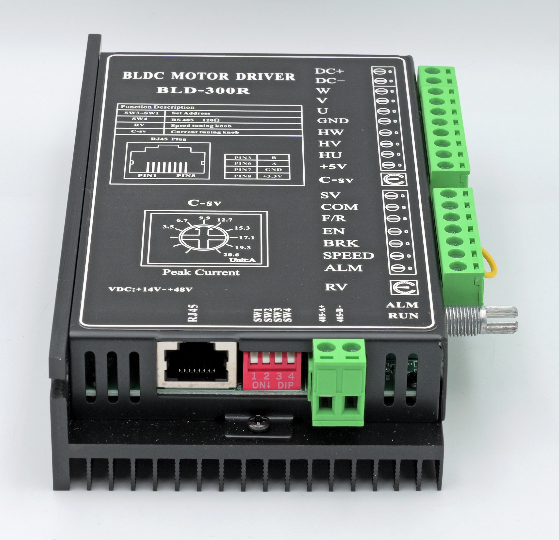 Sterownik silnika bezszczotkowego BLDC BLD-300R modbus RS-485, - STAREK
